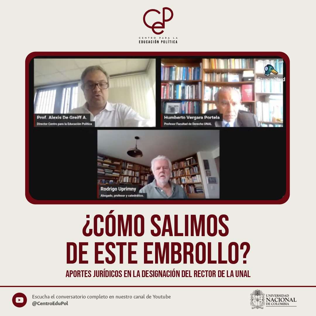 Conversatorio: ¿Cómo salimos de este embrollo? Aportes jurídicos en la ...